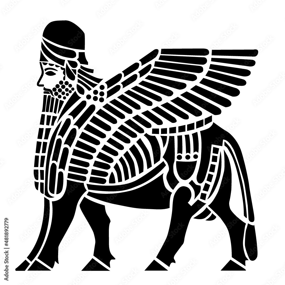 Lamassu Drawing