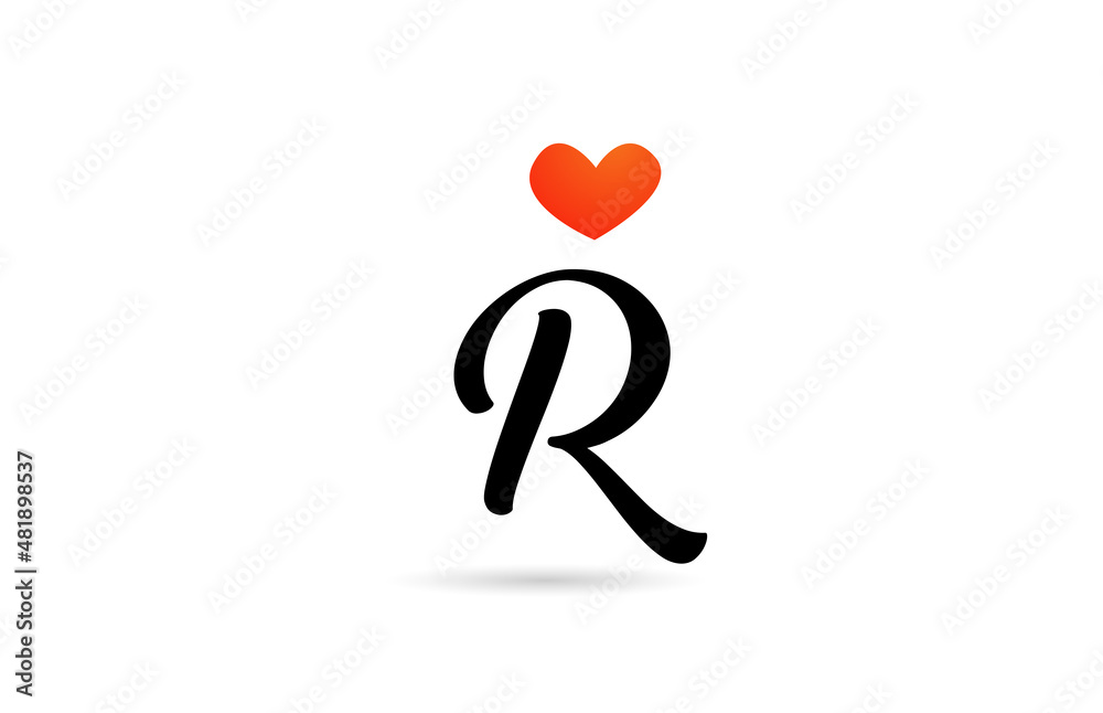 handwritten R alphabet letter icon logo design. Creative template for ...