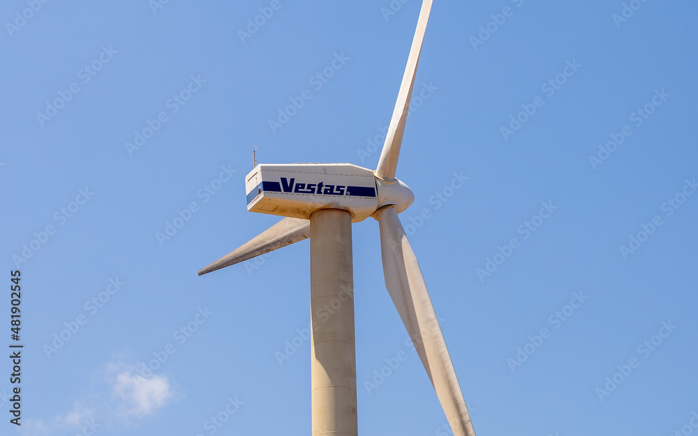 Wind turbine from Vestas Wind Systems Stock Photo | Adobe Stock