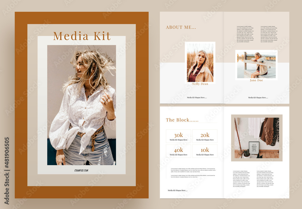 Media Kit Brochure Stock Template | Adobe Stock
