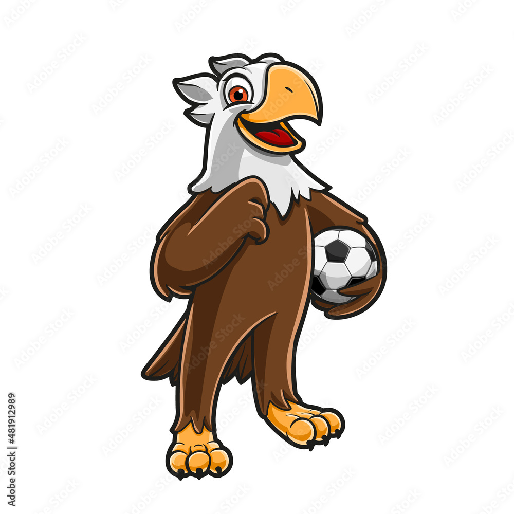 eagle mascot for soccer team Stock Vector | Adobe Stock