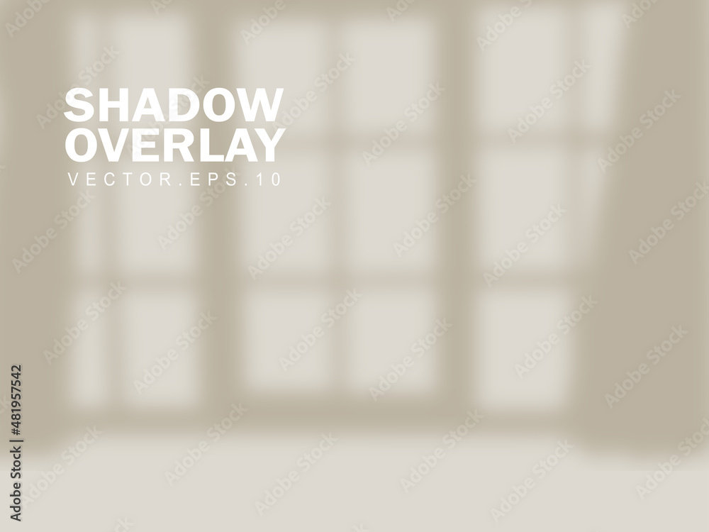 window shadow overlay background Stock Vector | Adobe Stock
