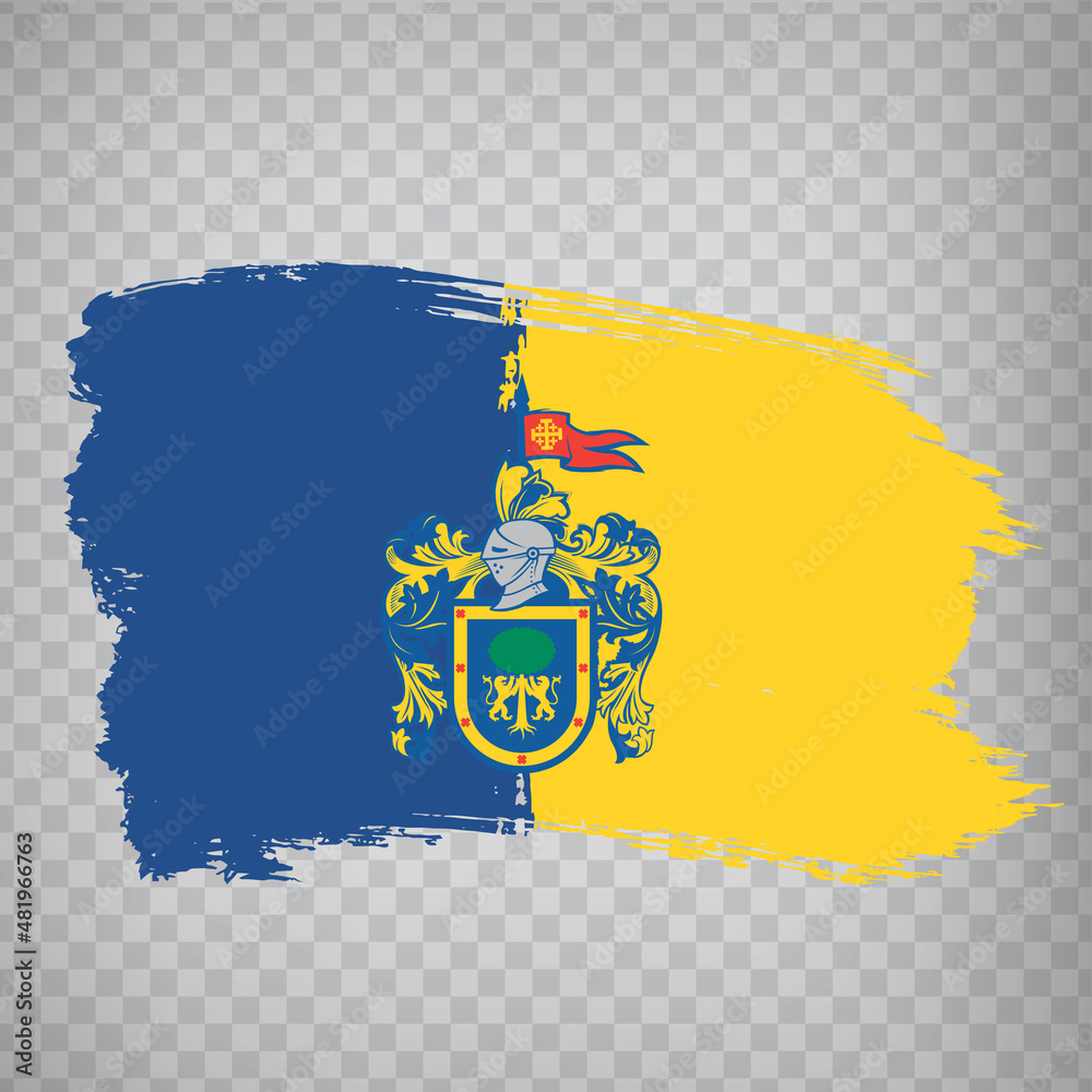 Flag of Jalisco brush strokes. Flag State Jalisco of Mexico on ...