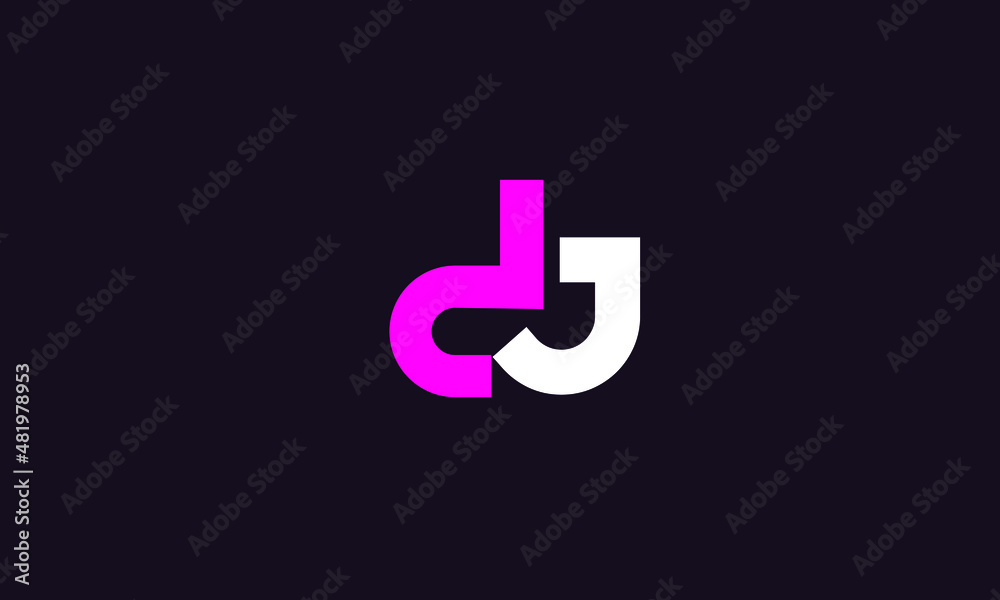 Alphabet letters Initials Monogram logo DJ, JD, D and J Stock Vector ...