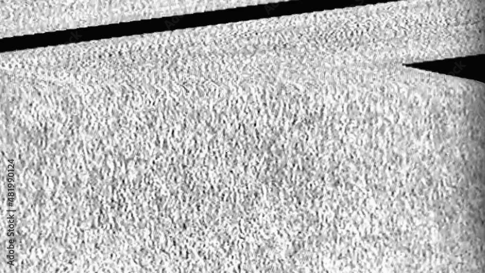 Glitch transition overlay. Static noise. Logo reveal effect. Bad ...