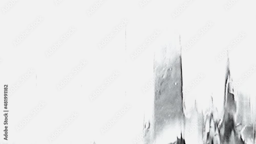 Glitch texture overlay. Static noise. Distressed VHS. Black and white ...