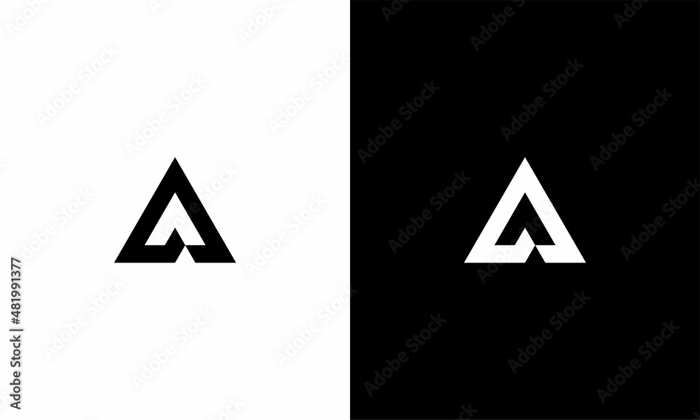 Initial Letter A Lettermark Logo Vector Design Stock Vector | Adobe Stock