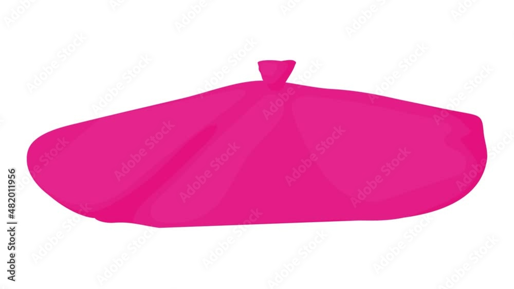 Cap icon animation best cartoon object on white background Stock Video ...