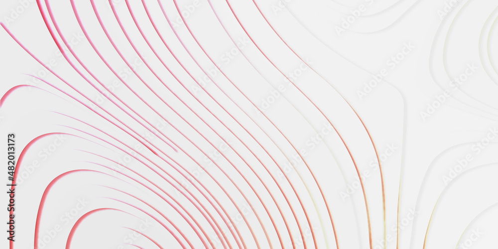 Abstract white and red background with lines and color background ...