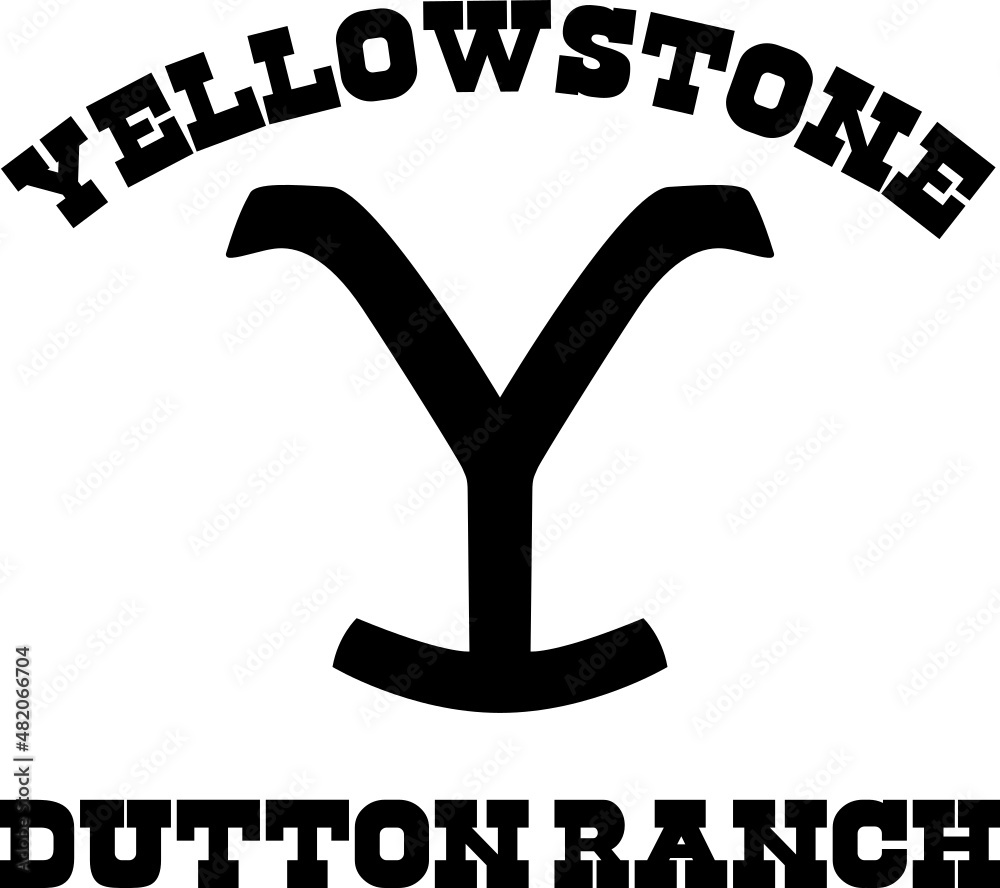 Vecteur Stock Yellowstone Dutton Ranch cut file, SVG , Cricut ...