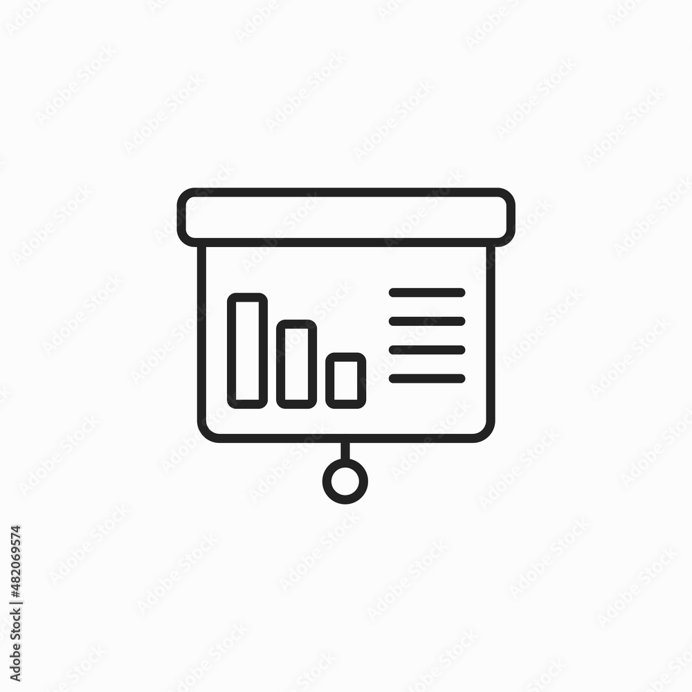 Presentation Symbols Icon - Bussiness and Finance , Presentation board ...