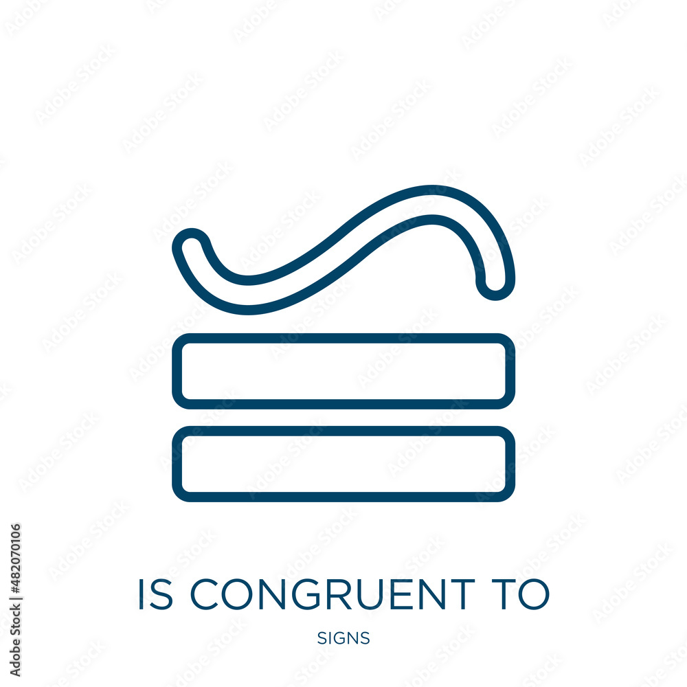 Vecteur Stock is congruent to symbol icon from signs collection. Thin ...