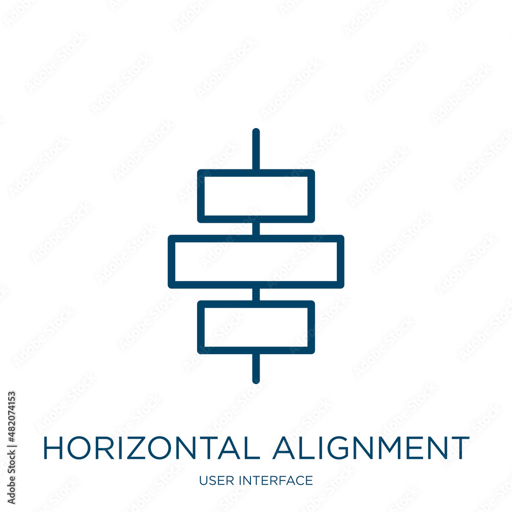 Vecteur Stock horizontal alignment icon from user interface collection ... Vecteur Stock horizontal alignment icon from user interface collection ...