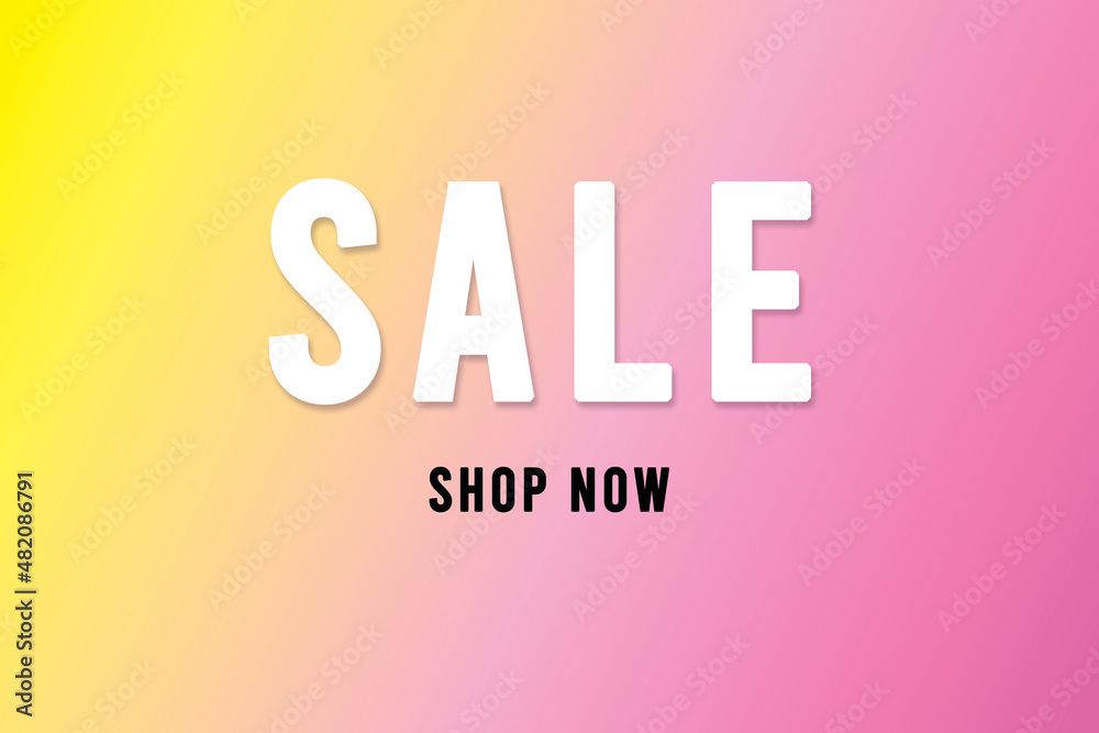 Gradient background sale banner for email headers and sale advertising ...