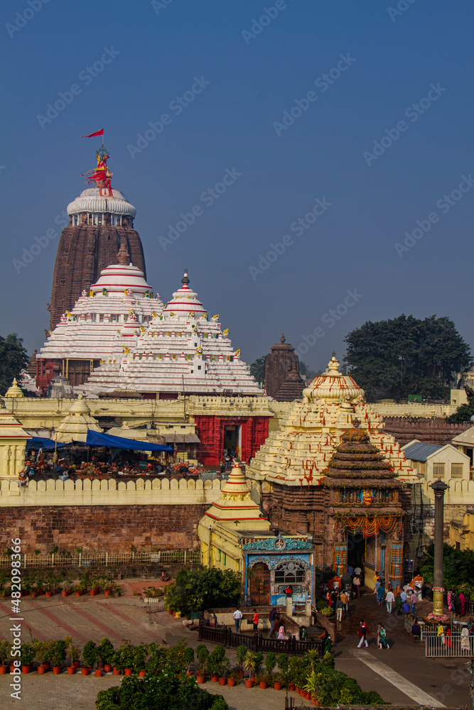 Sri Jagannath Temple in Orissa State of India. Constructed in 1000AD ...