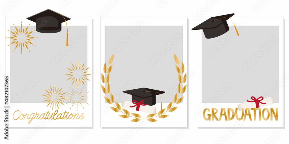 Graduation Frames Vector