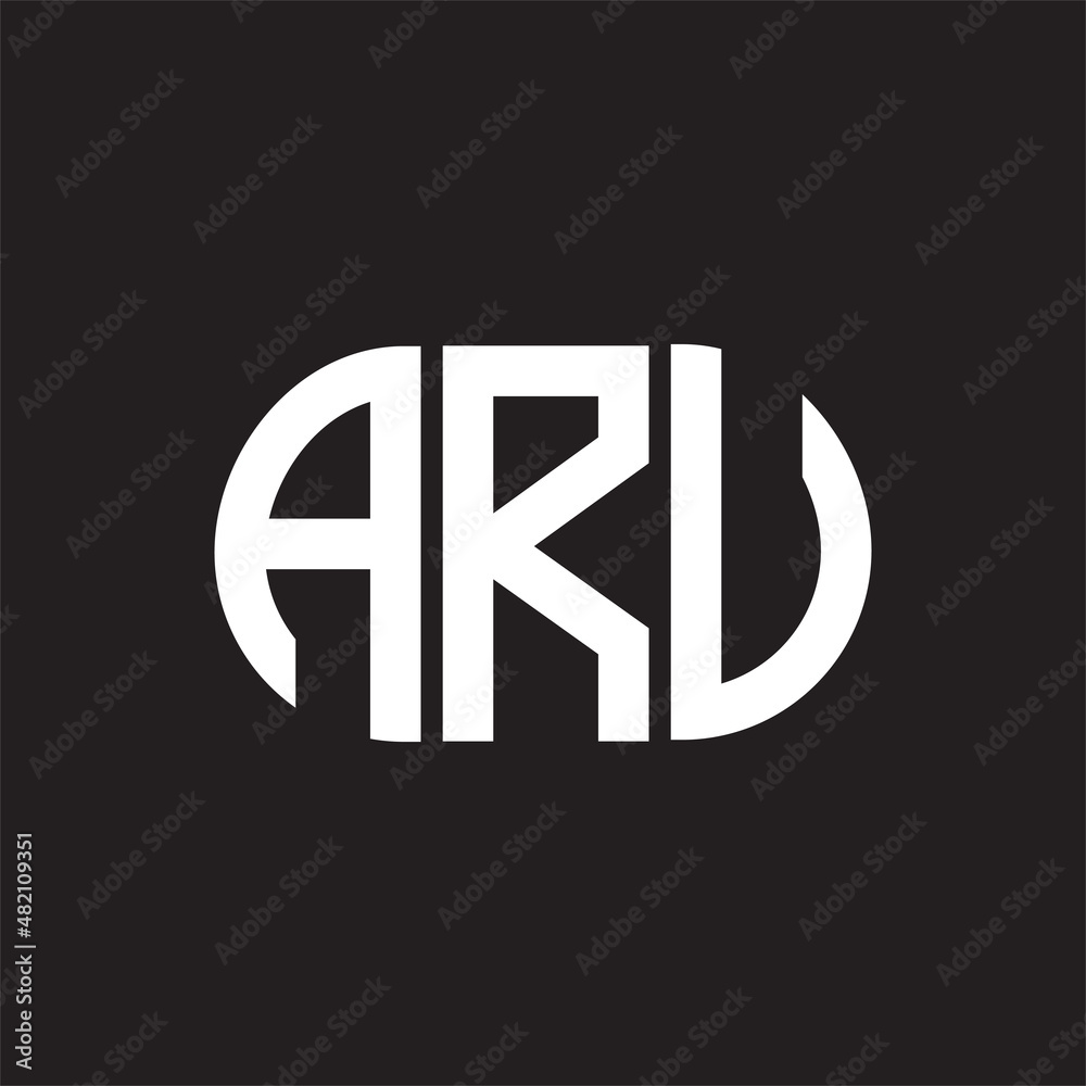 ARV letter logo design on black background. ARV Stock Vector | Adobe Stock