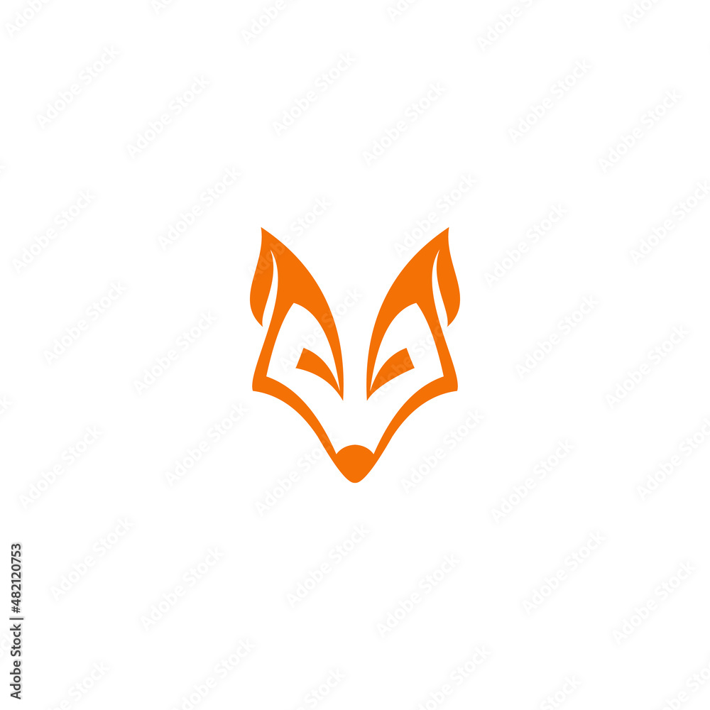 Fox Vector Symbol, fox Sign or Logo Template. creative fox Animal Face ...