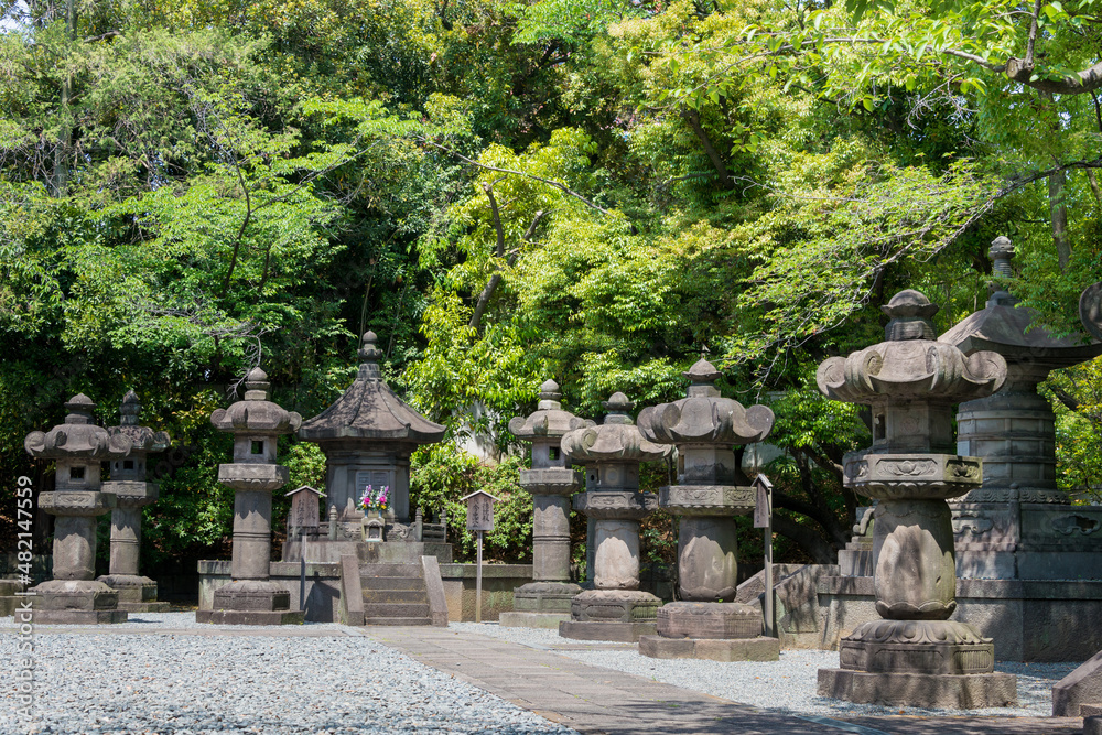 Tokyo, Japan - Mar 18 2019 - Mausoleum of Tokugawa Shoguns at Zojoji ...