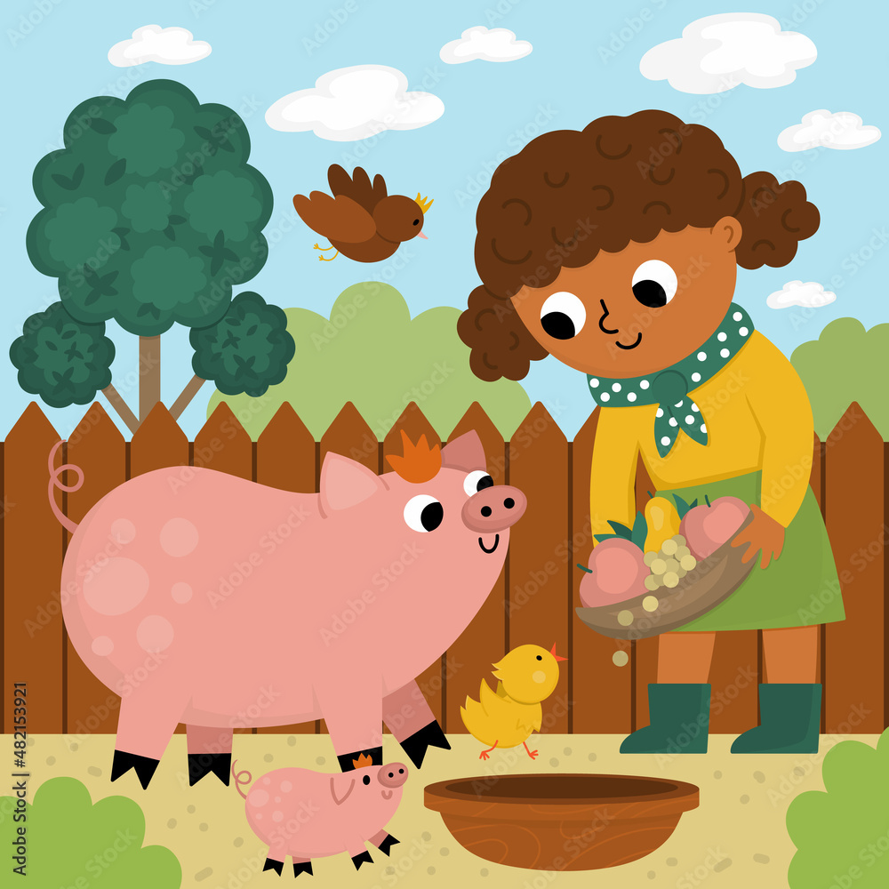 Feeding Animals Clipart