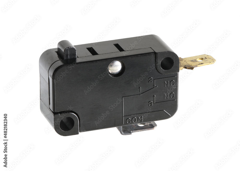 Micro limit switch for microwave oven door (with clipping path ...