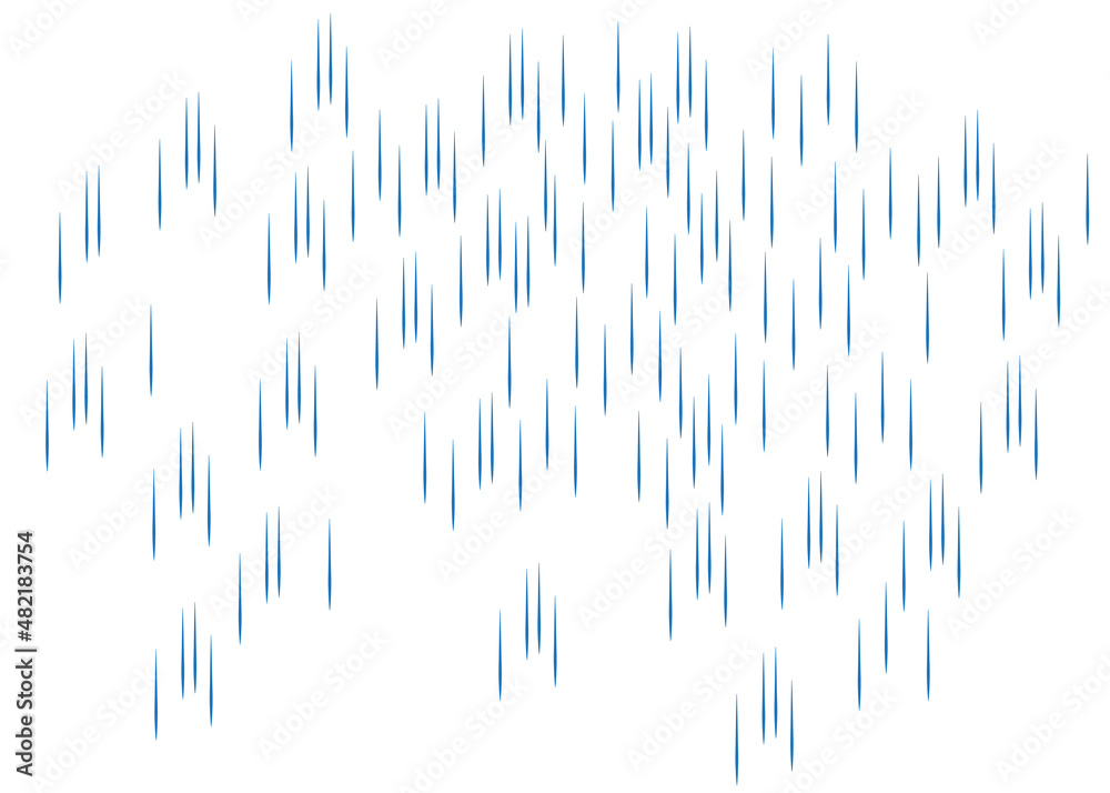 Rain transparent background. Water drops rainfall vector pattern Stock ...