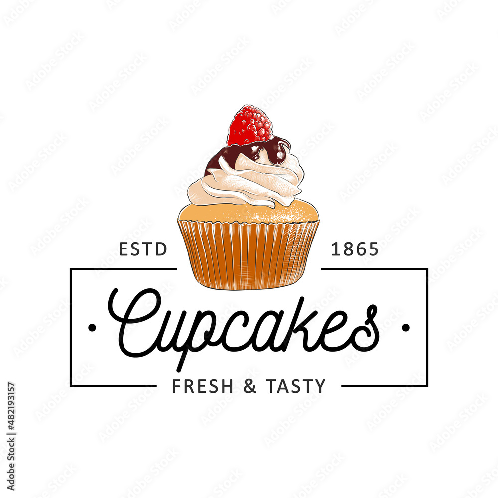 Cupcake Logo Template