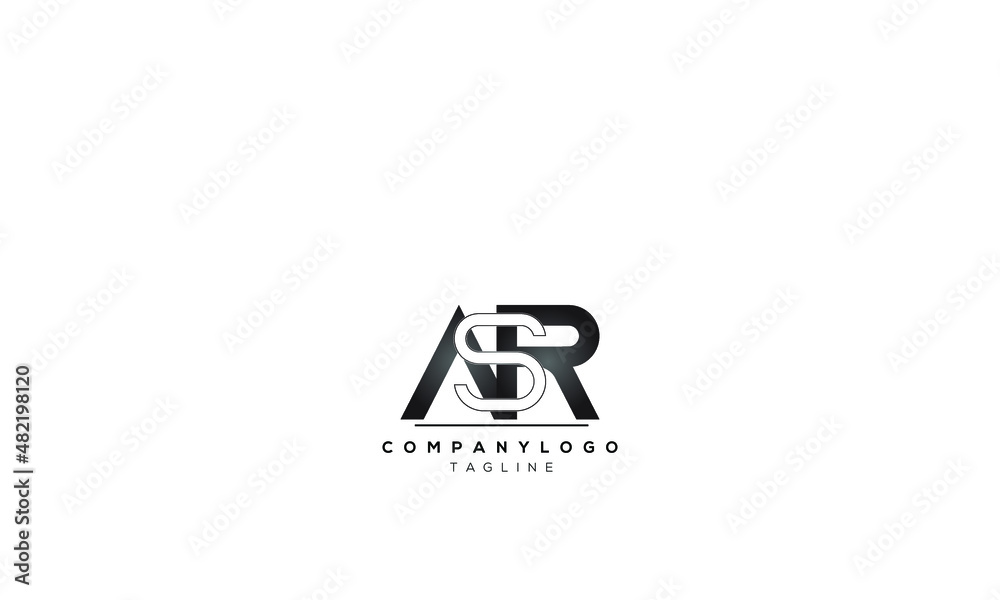 Alphabet letters Initials Monogram logo, ASR INITIAL, ASR letter Stock ...