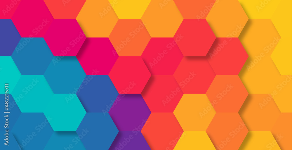 Vector Abstract Gradient Background With 3d Shapes Stock Vector Adobe Stock