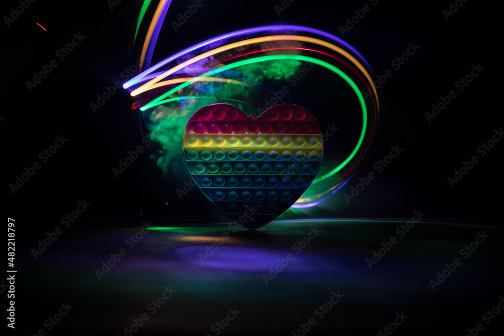 kids anti stress sensory pop it or simple dimple fidget push toys on a ...