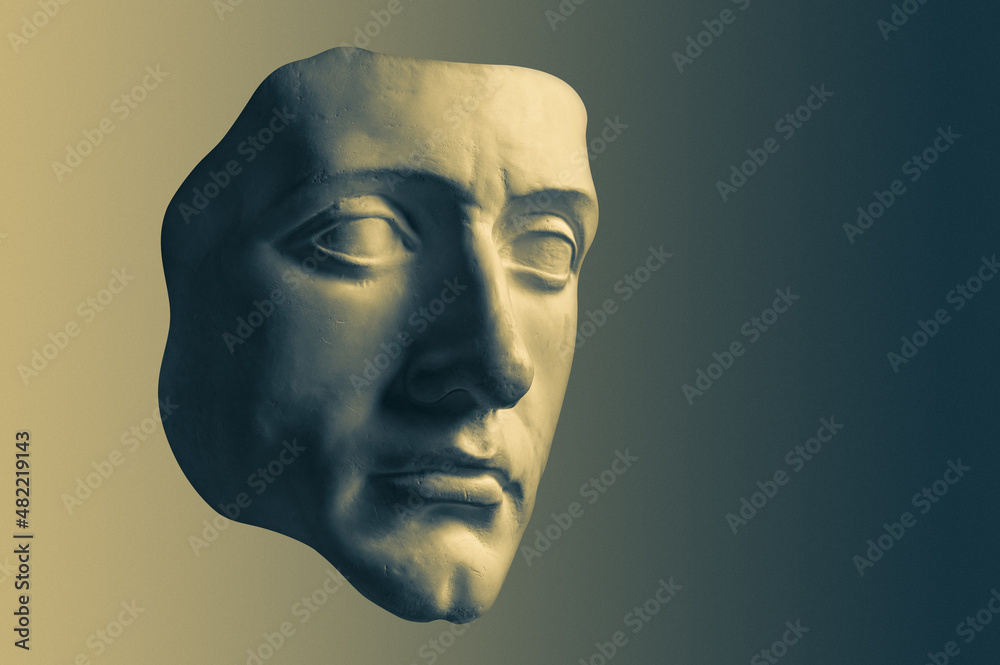 Bronze color gypsum copy of ancient statue of Germanicus Julius Caesar ...