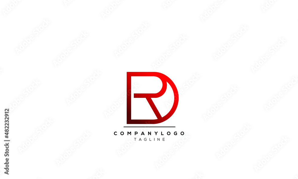 Alphabet letters Initials Monogram logo RD, RD INITIAL, RD letter Stock ...