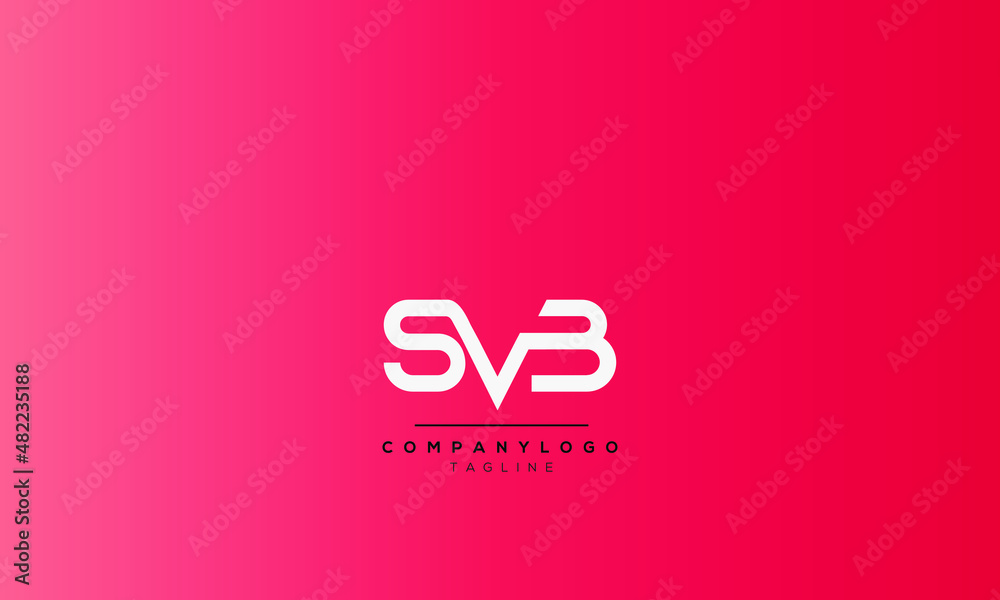 Alphabet letters Initials Monogram logo, SVB INITIAL, SVB letter Stock ...