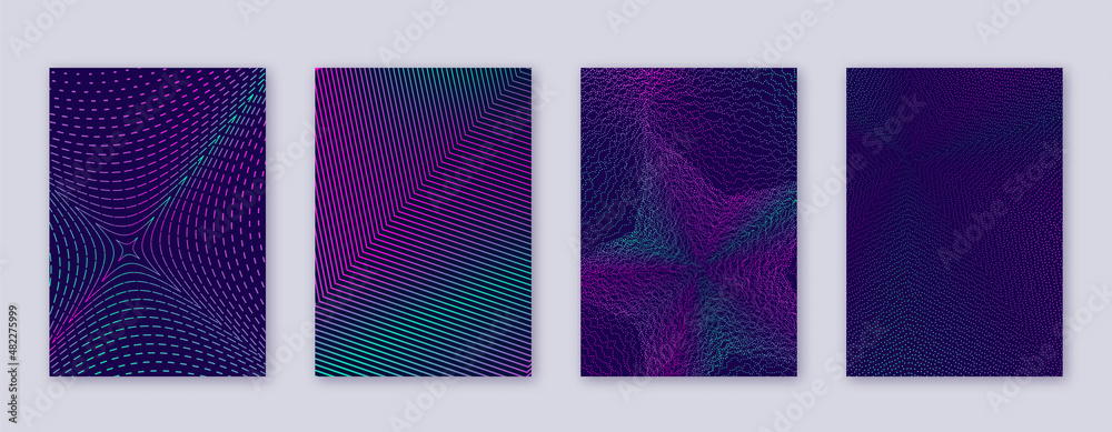 Art business card. Abstract lines modern brochure Stock Vector | Adobe ...