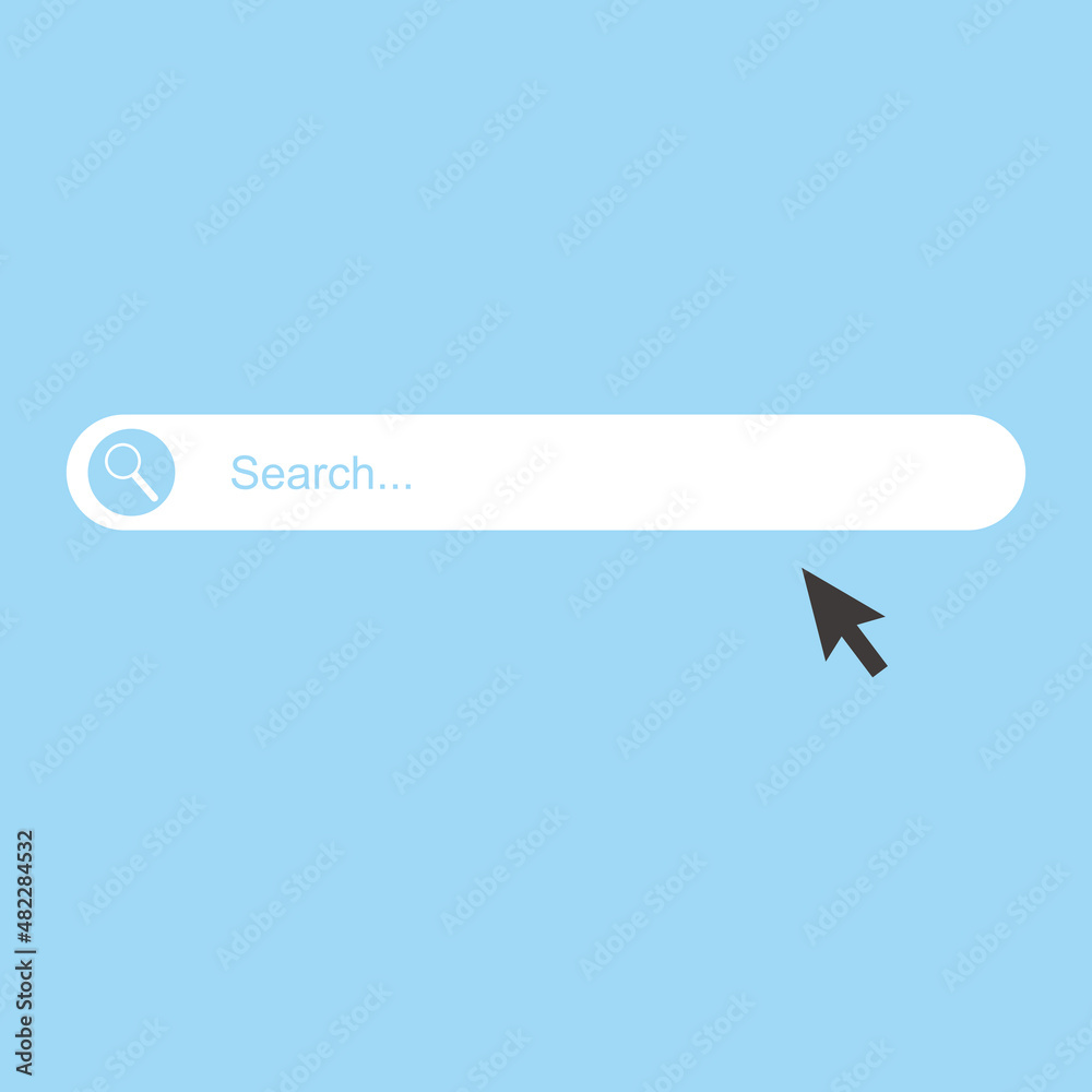 Search bar design element. Search Bar for UI. Vector illustration ...