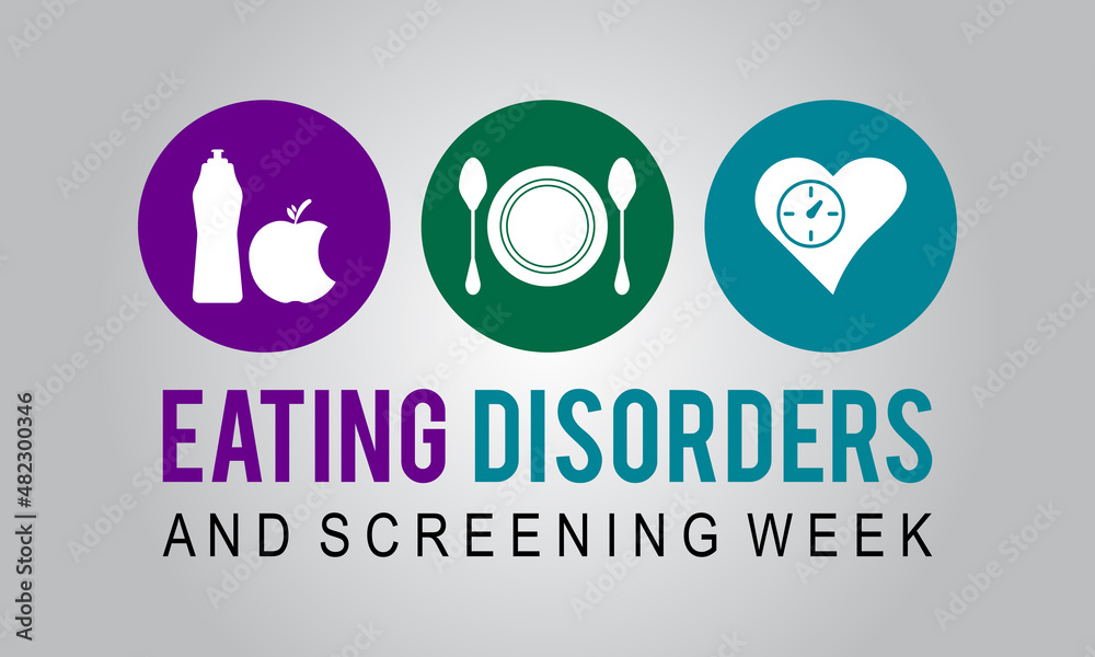 Eating disorders and screening week. Medical food disorders concept ...