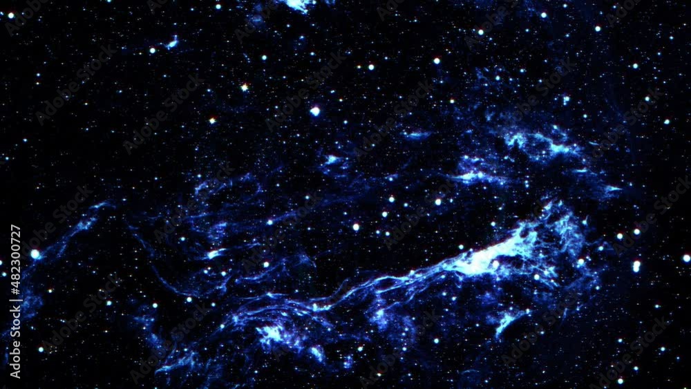 Seamless looping animation flying into the Nebula in Outer Space with ...