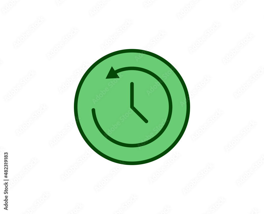 Timer flat icon. Thin line signs for design logo, visit card, etc ...