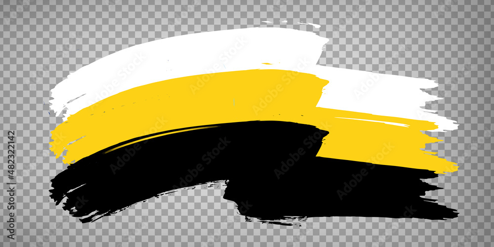 Flag Perak brush strokes. Waving Flag of Perak State on transparent ...