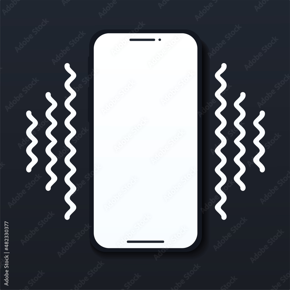 Smartphone vibration icon. Phone vibrating symbol. Vector illustration ...
