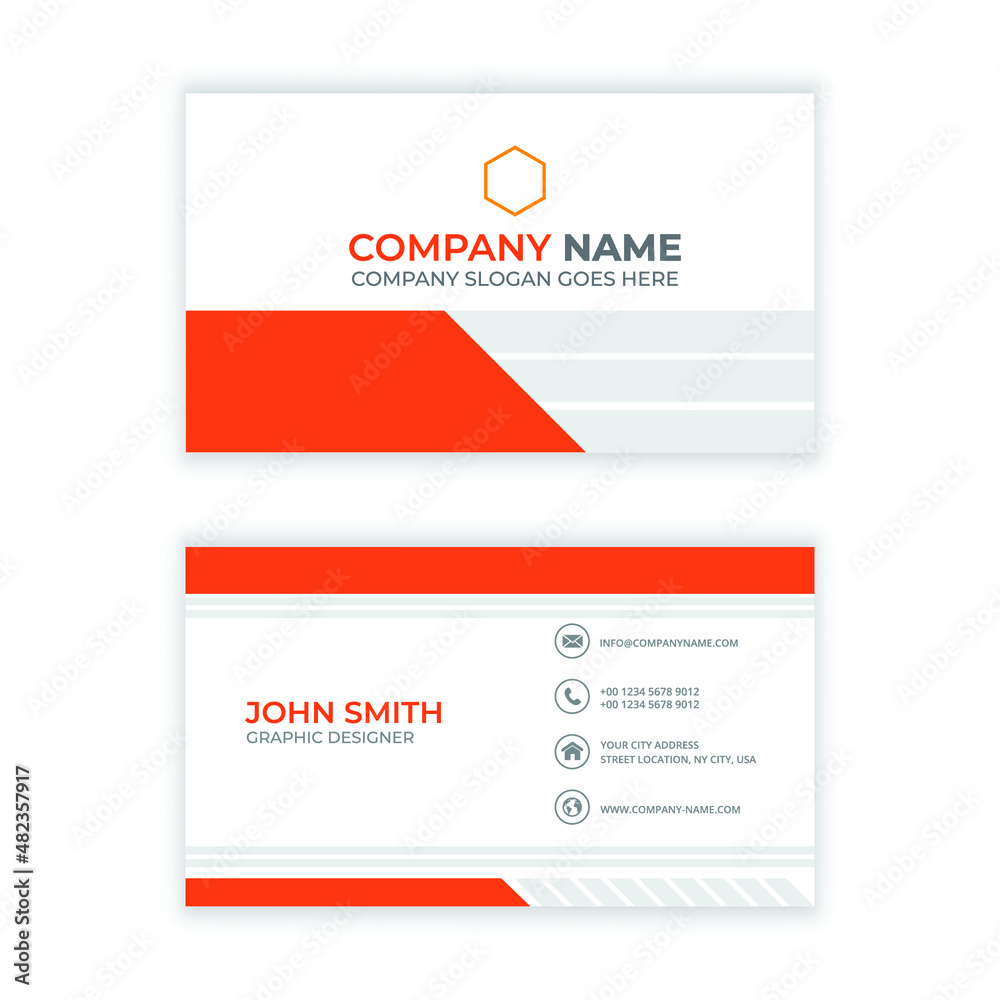 Vetor de Modern Visiting Card Template For Download. Easily editable ...
