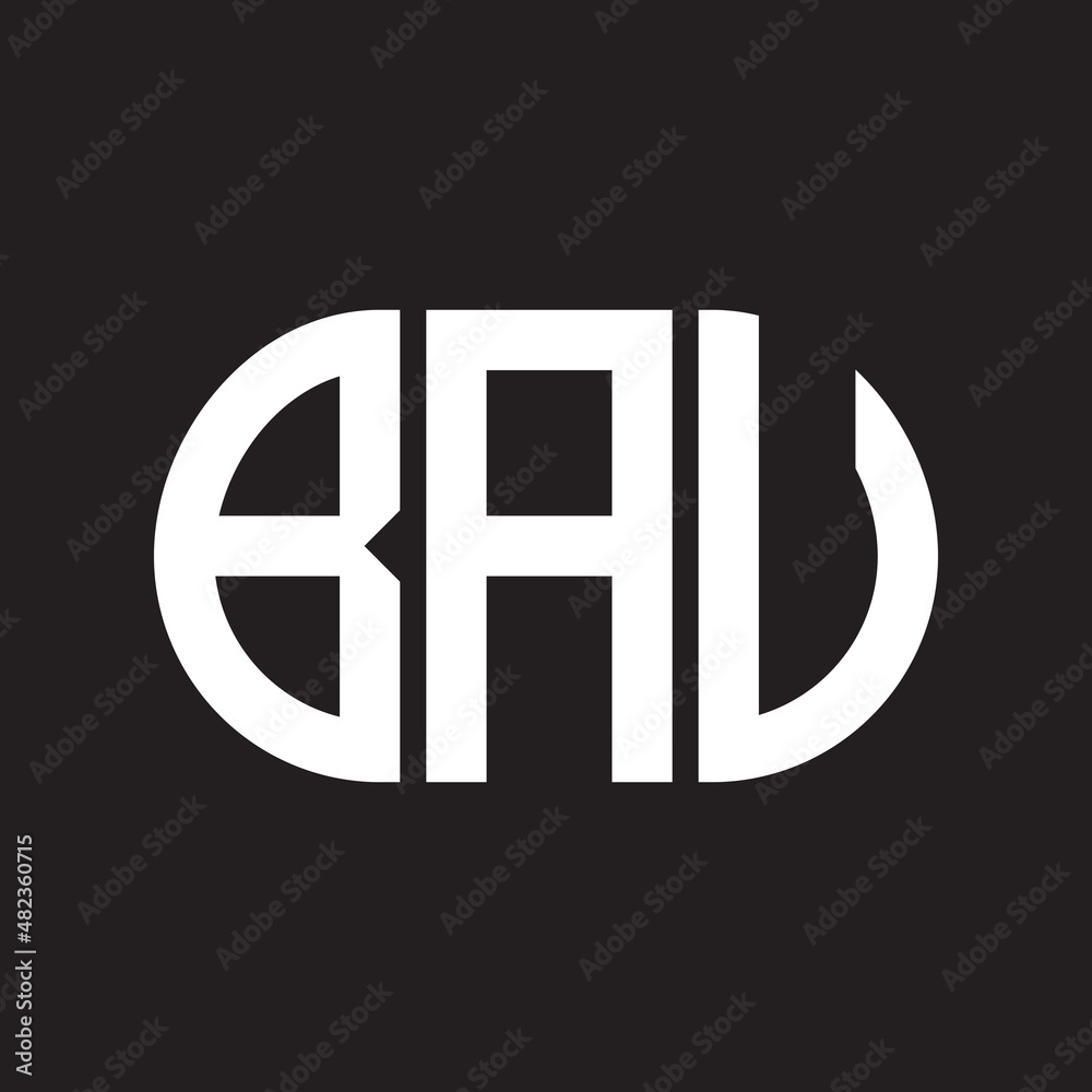 BAV letter logo design on black background. BAV Stock Vector | Adobe Stock