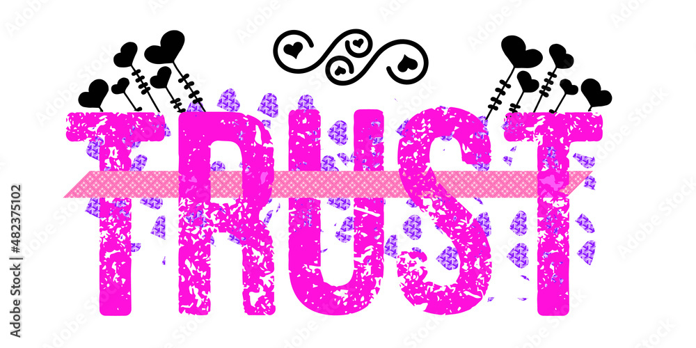 Trust calligraphy t shirt design Creative slogan slogan special ...