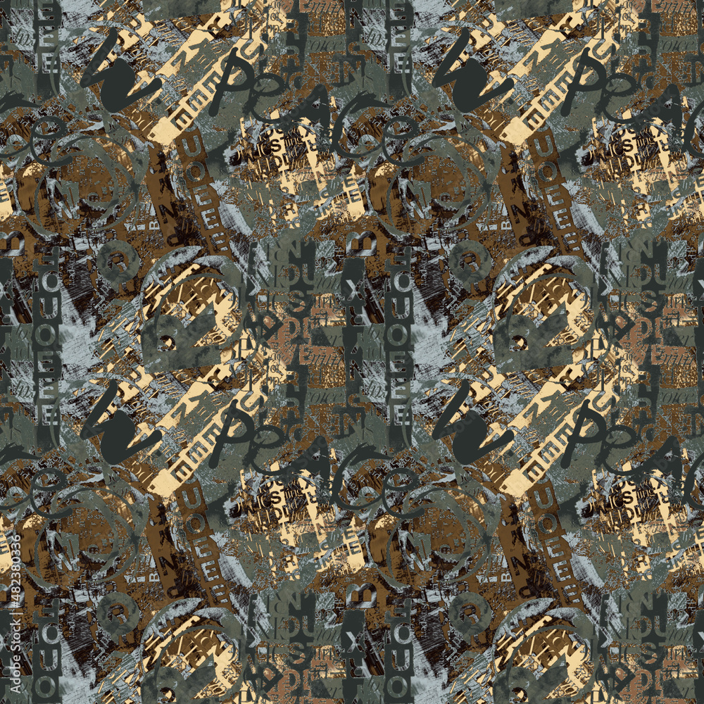 Vintage type design. Brush ink artistic modern calligraphy print ...