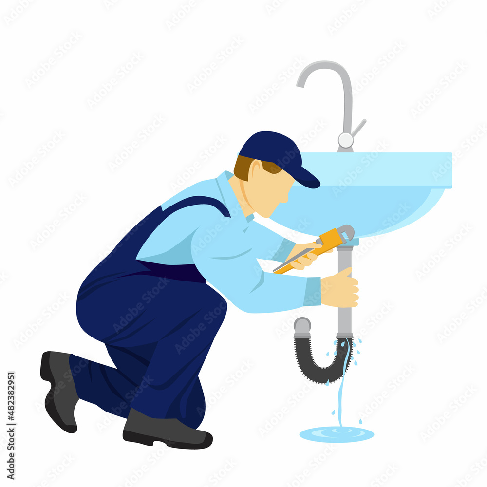 Plumbing Works Clipart