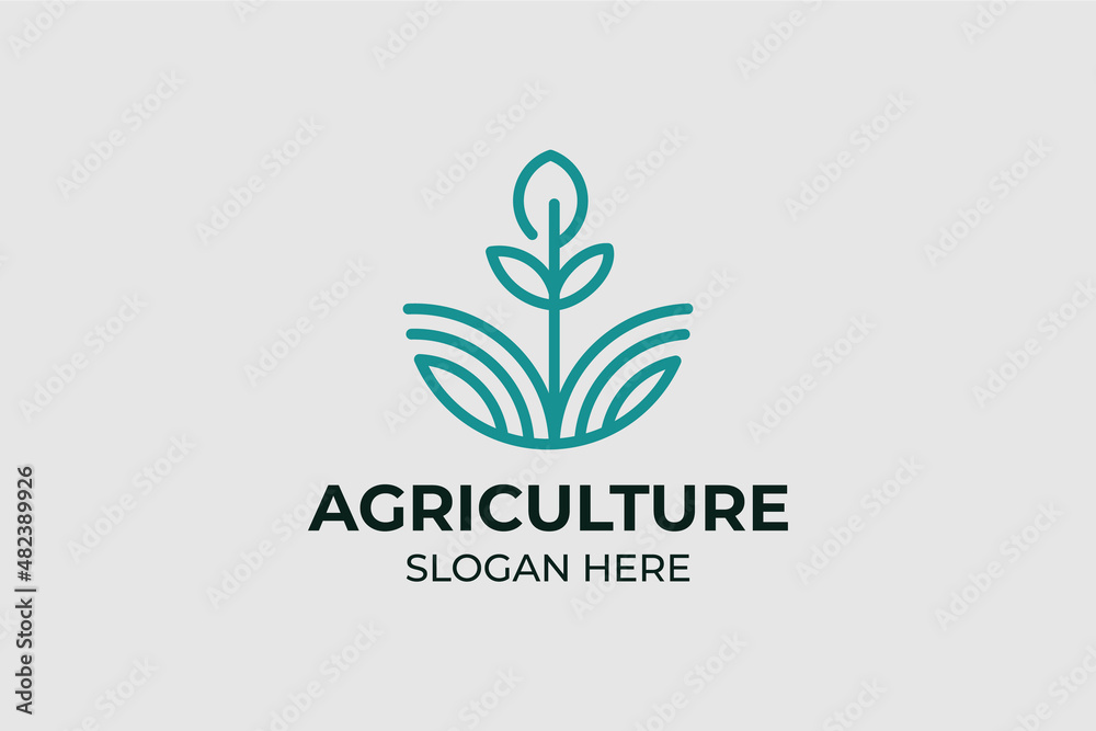 simple and modern farm logo set Stock Vector | Adobe Stock