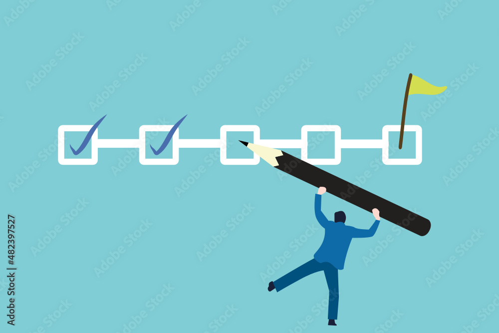 Project tracking, goal tracker, task completion or checklist to remind ...