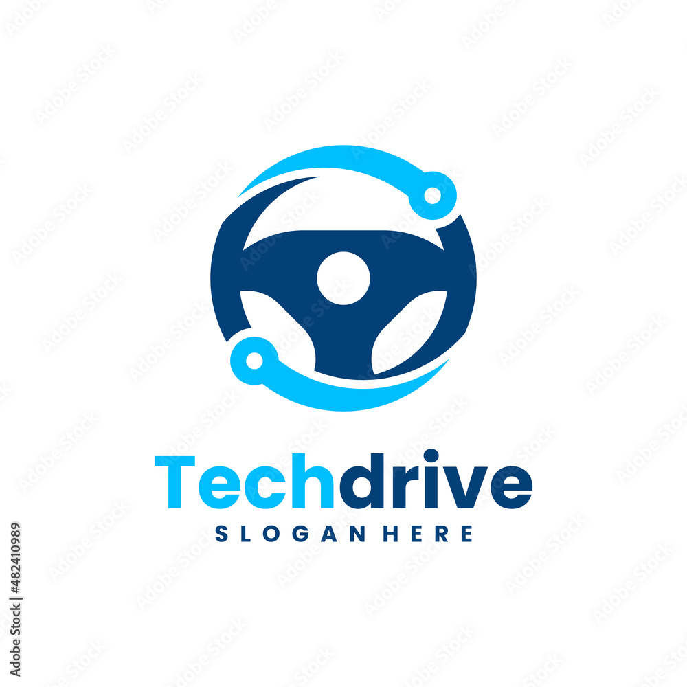 Drive technology logo vector. Smart driving logo template concept ...