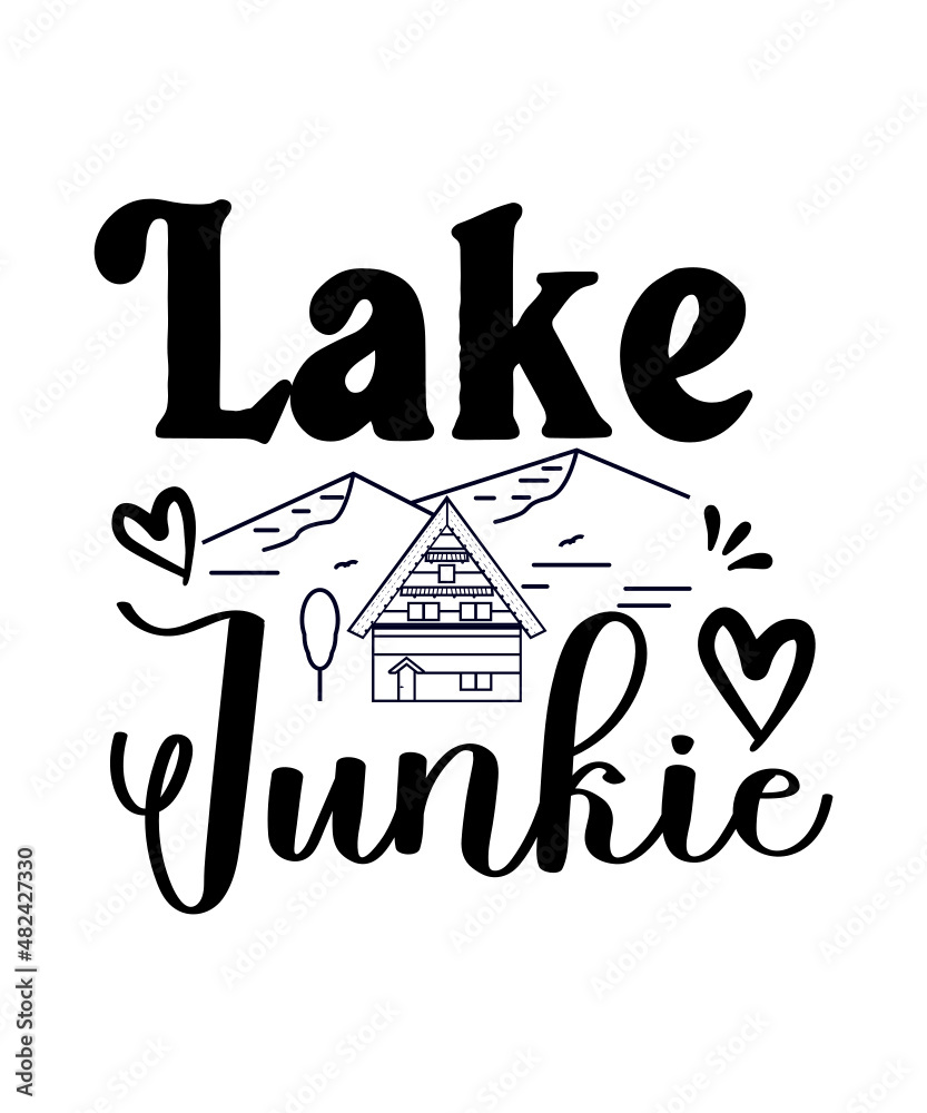 LAKE SVG BUNDLE, Love Lake, Love Lake Svg, Lake Rules Svg, Salty Lake ...
