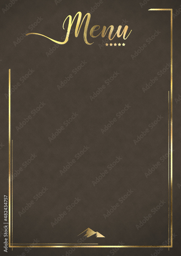 Beige Luxury Restaurant Menu Background Suede with Embossed Gold Lines ...